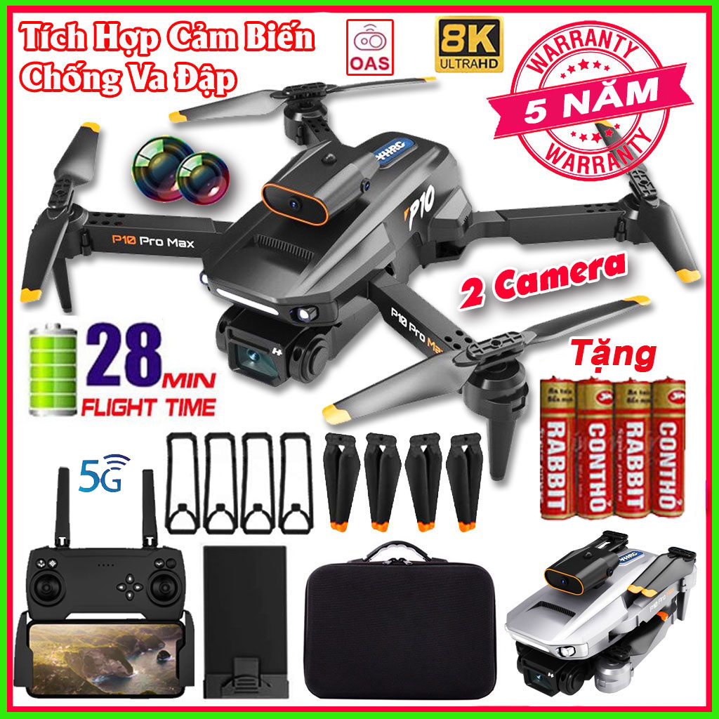 (Bảo Hành 5 Năm) Máy Bay Flycam Camera 6K S1S Pro Max Drone Điều Khiển ...