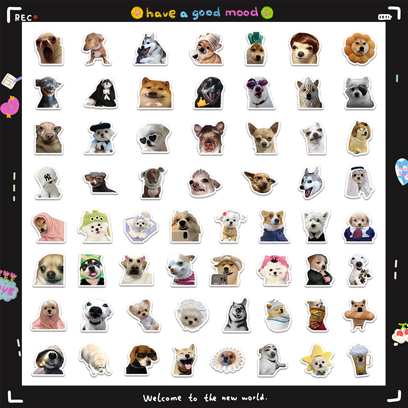 Stickers Dễ thương chó mèo trang trí điện thoại trường hợp máy tính ...