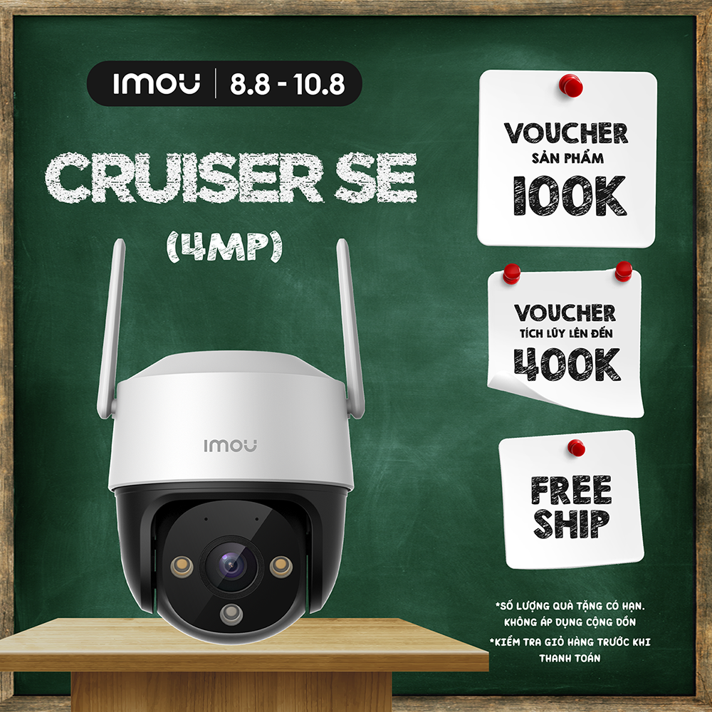 Camera Wifi Ngoài Trời IMOU CRUISER SE (4MP) I IPC-S41FP I Đèn ...