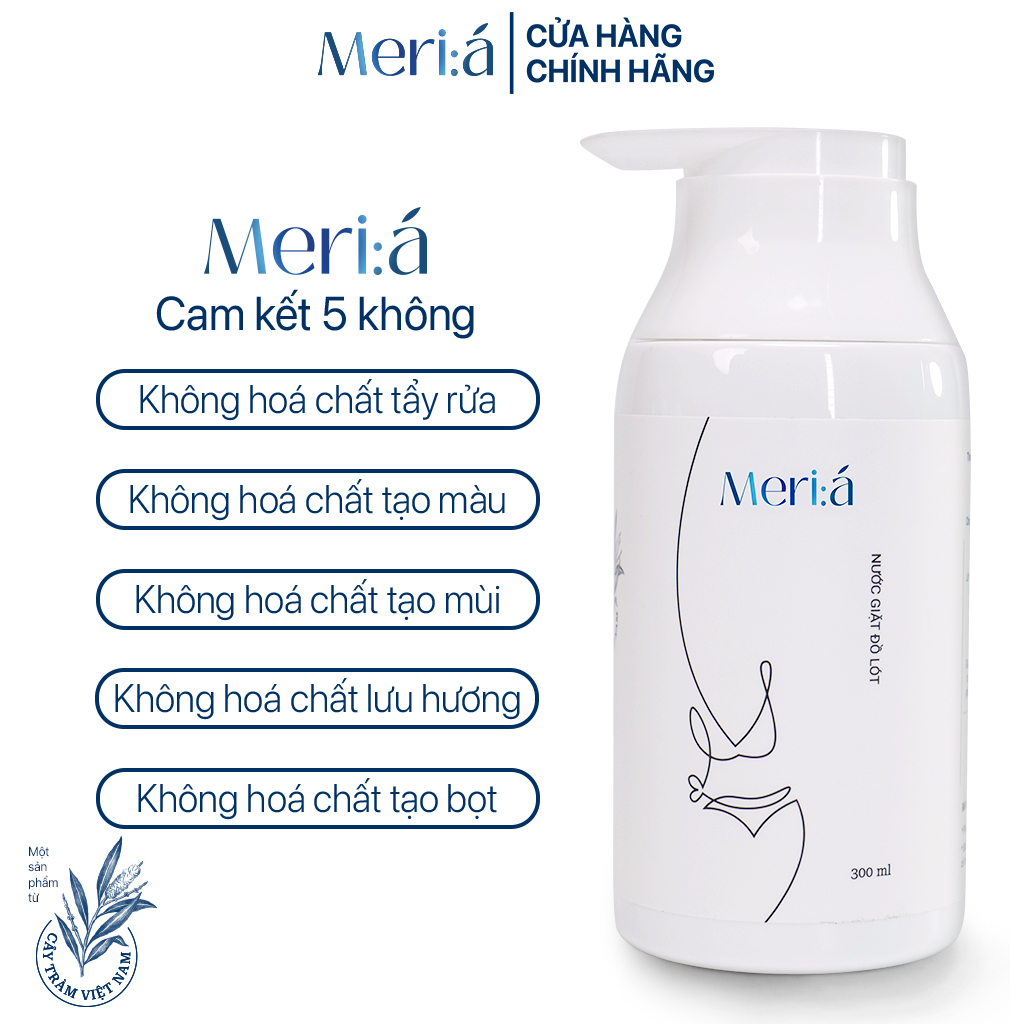 Nước Giặt Đồ Lót Meriá - Chiết xuất Tràm Trà Không hóa chất Kháng khuẩn ...