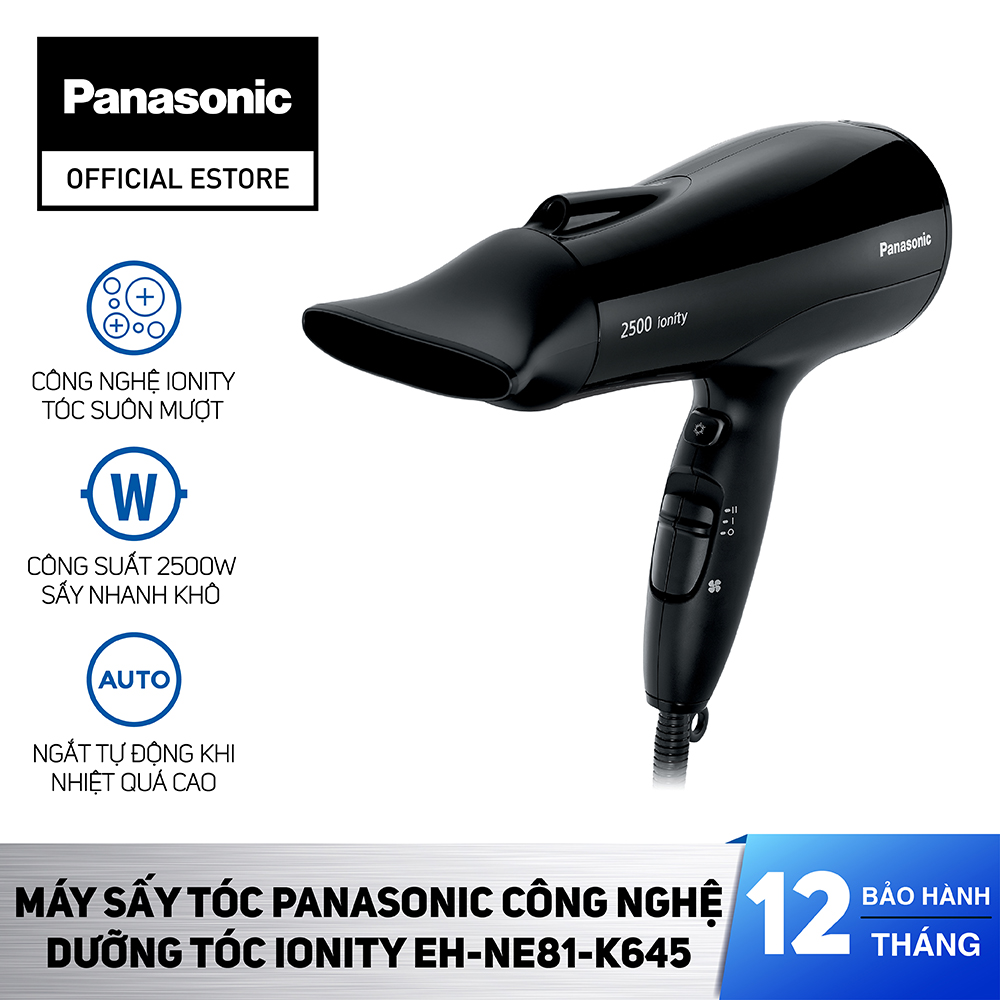 DUY NHẤT 28.7Máy sấy tóc Panasonic EH-ND37-K645 - Hiệu quả tương đương 2000W - Chế độ chăm sóc ...
