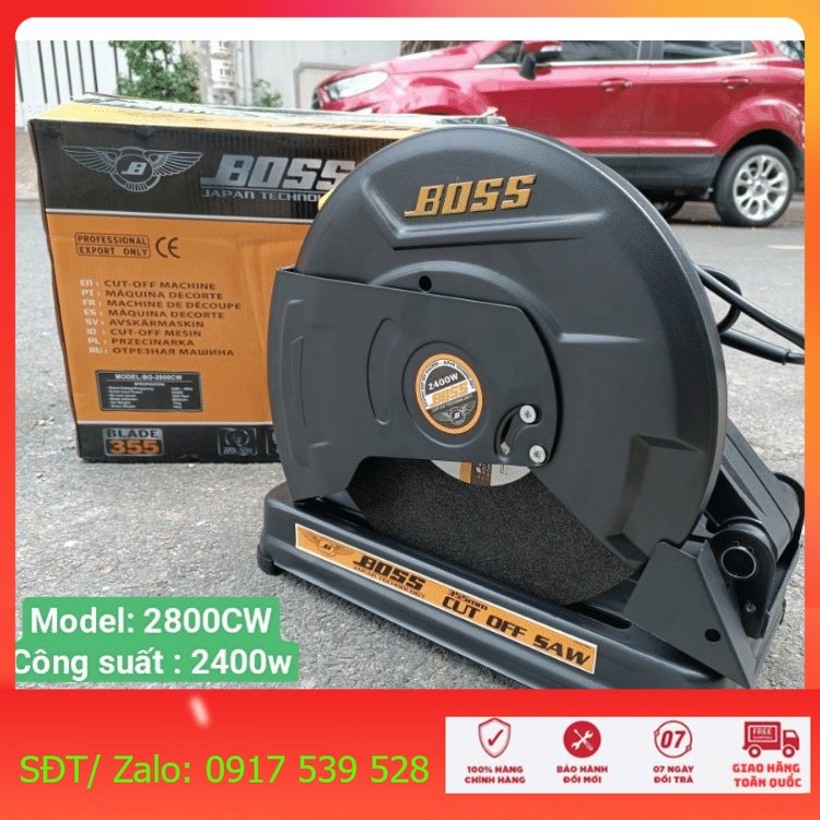 MÁY CẮT SẮT BÀN BOSS 355MM 2200W 2300W 2400W tặng đá cắt BẢO HÀNH 6 ...