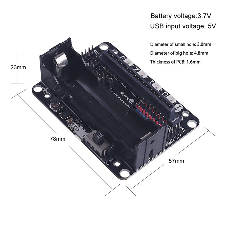 for MICROBIT Expansion Board for Microbit Adapter Board Smart Car Programming Robot DIY ...