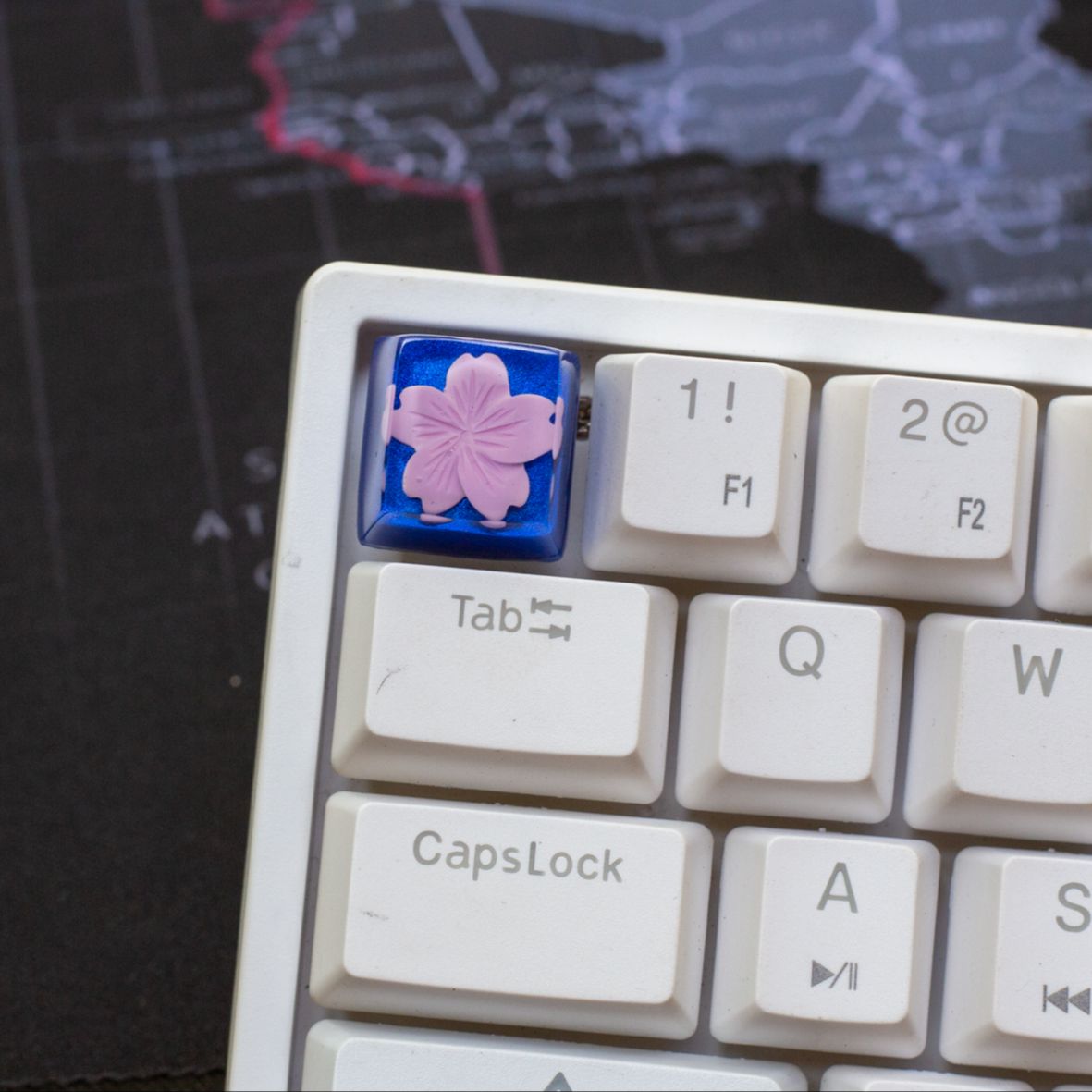 Keycap resin hoa anh đào trên nước trang trí bàn phím cơ gaming | Lazada.vn