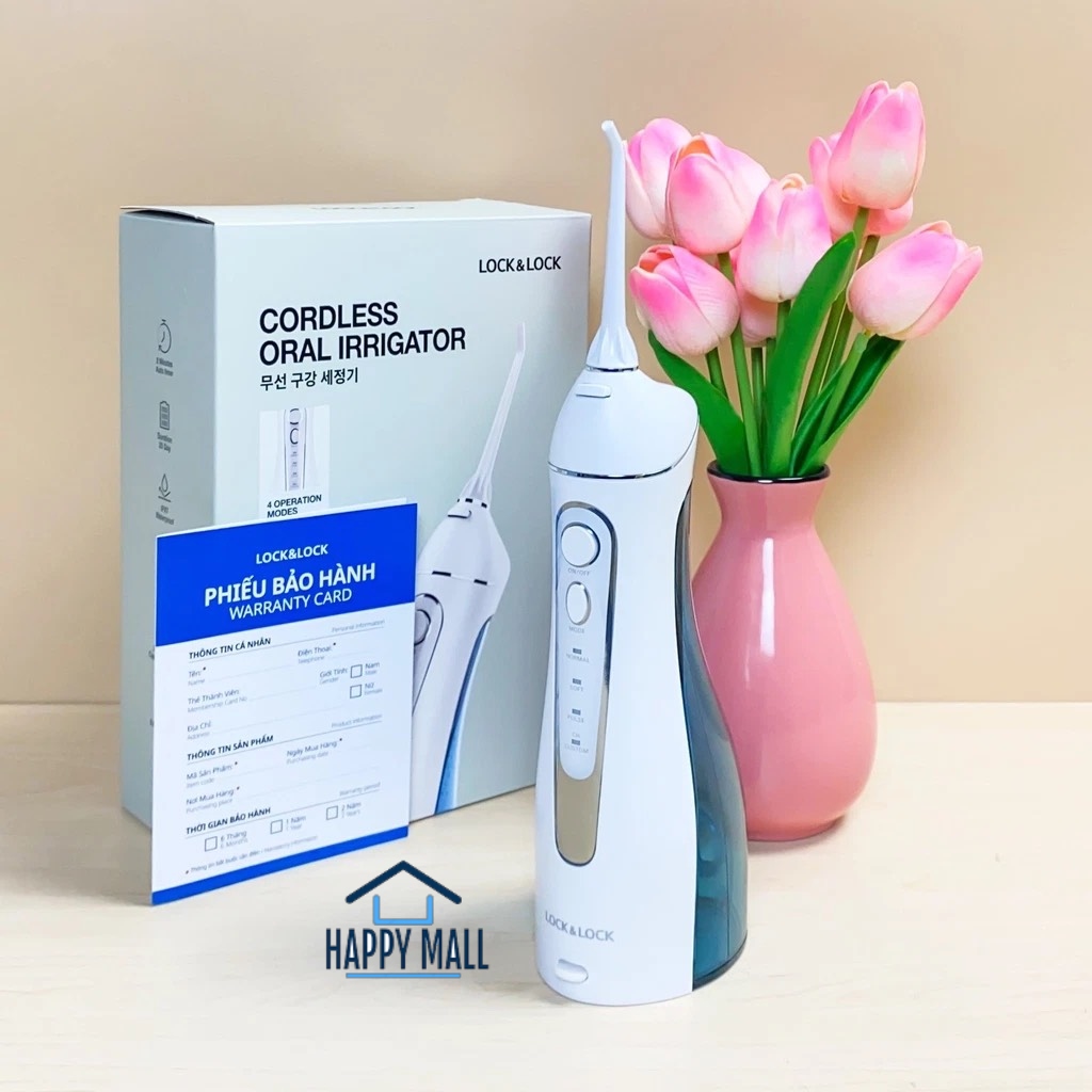 Máy Tăm Nước Không Dây Lock&Lock Cordless Oral Irrigator ENR156BLU ...