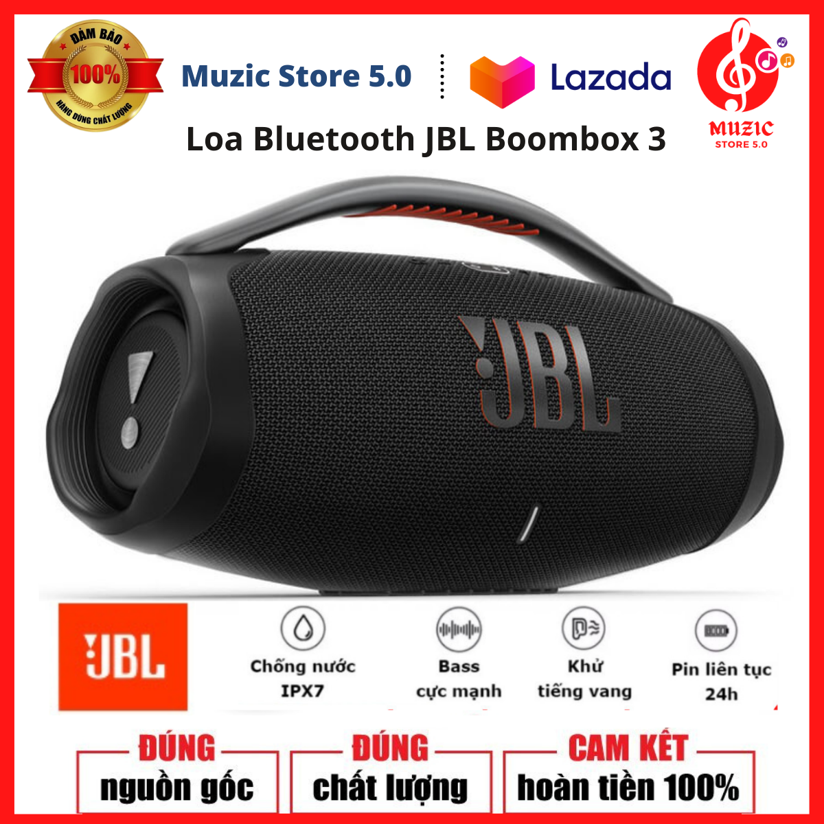 Loa Bluetooth JBL Boombox 3, Loa Nghe Nhạc Công Suất Lớn 100W, Loa Bluetooth JBL Bombox, Loa ...