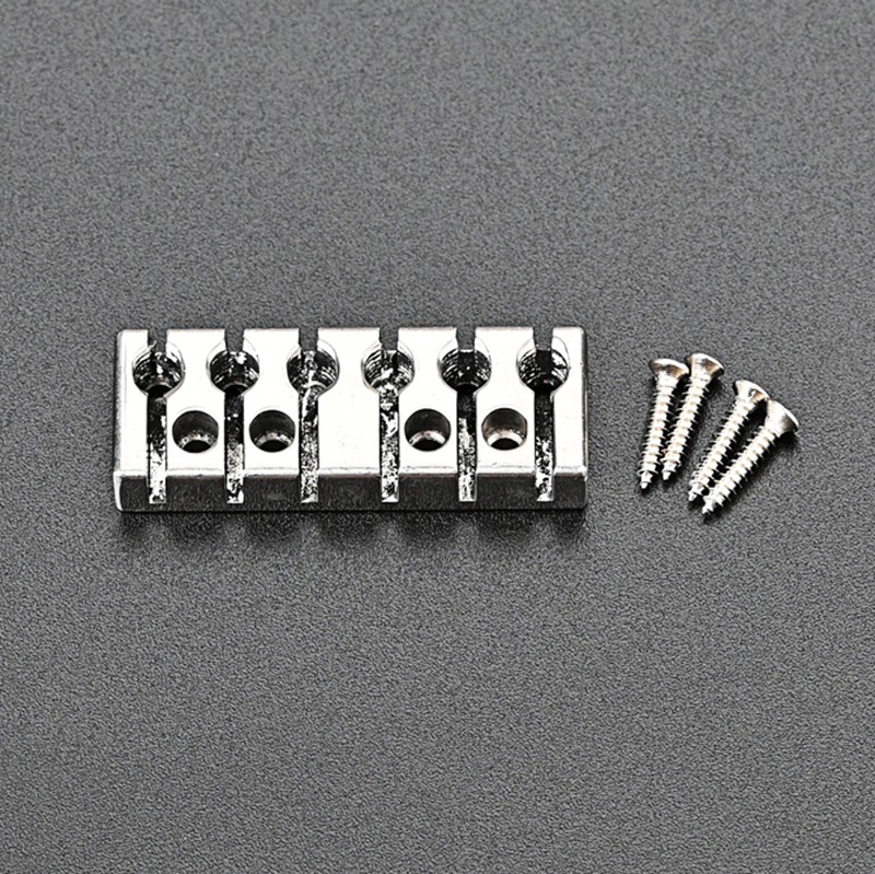 6 String Locking Nut with Mounting Screws for Headless Electric Guitar ...