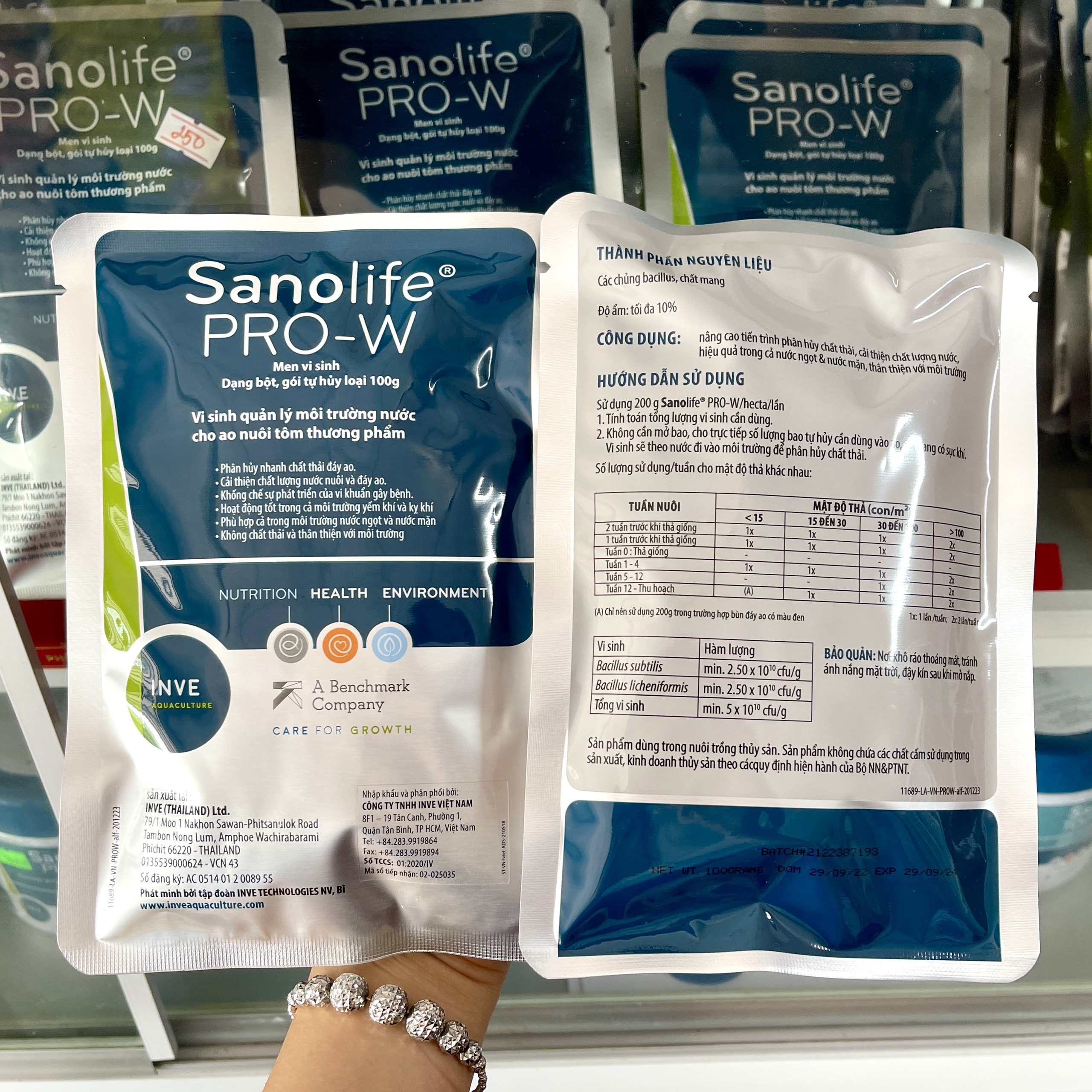 Sanolife Pro-W INVE men vi sinh xử lý đáy, nước, giúp nước sạch trong ...