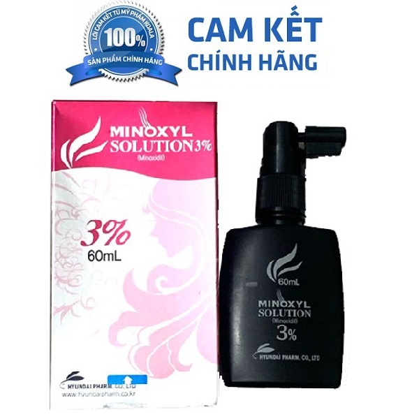 MINOXYL SOLUTION 3% (MINOXIDIL 3) 60ml Xịt hỗ trợ rụng tóc - hói [Chính ...