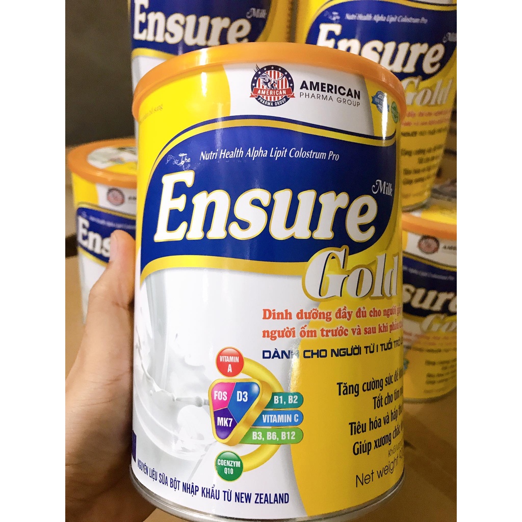 (Chính hãng 900gr) Sữa Ensure gold tăng cường sức đề kháng tốt cho tim ...