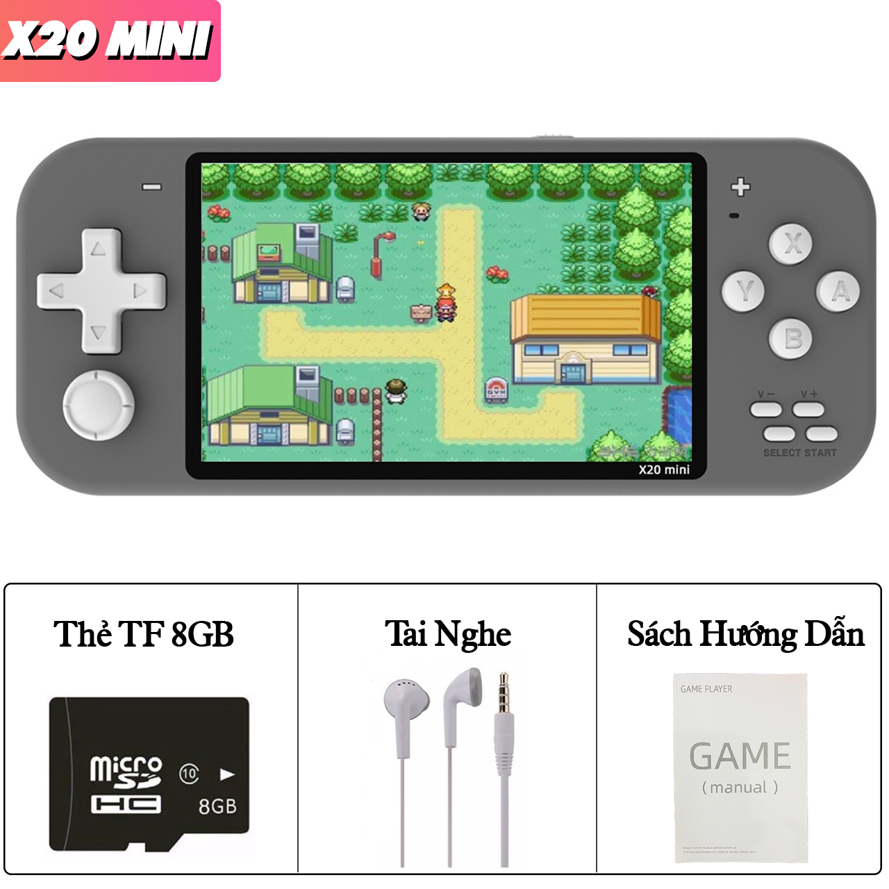 Máy Chơi Game Cầm Tay X20 Mini giao diện điều khiển mới nhất Màn Hình ...