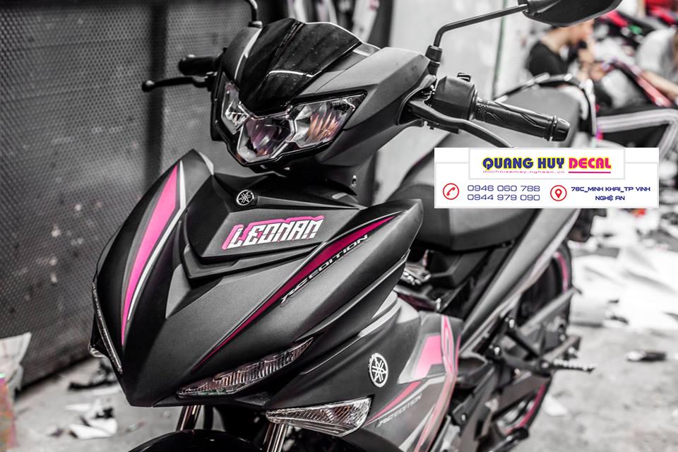 Tem trùm exciter 150 đen hồng - Độ dán team trùm decal xe máy ex 150 ...