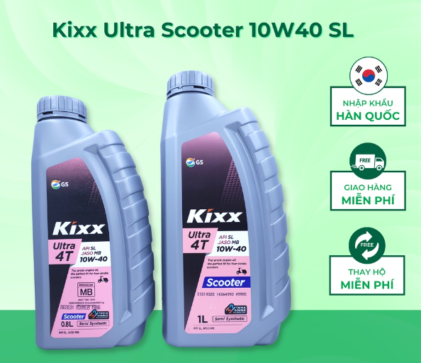 Nhớt xe tay ga Kixx Scooter 10W40 800ml - MixASale