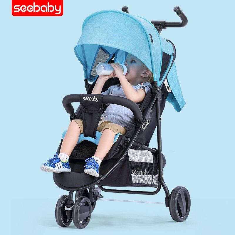 XE ĐẨY ĐI DẠO CAO CẤP TRẺ EM SEEBABY Q5 TẶNG MÀN CHỐNG MUỖI VÀ ĐỆM ...
