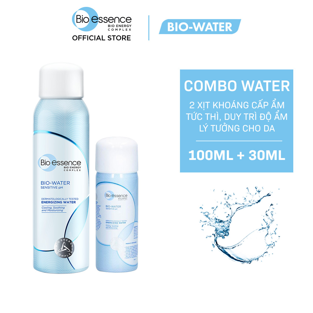 Bộ đôi Xịt khoáng dưỡng ẩm Bio-Essence Bio-Water Water Energizing 100ml ...