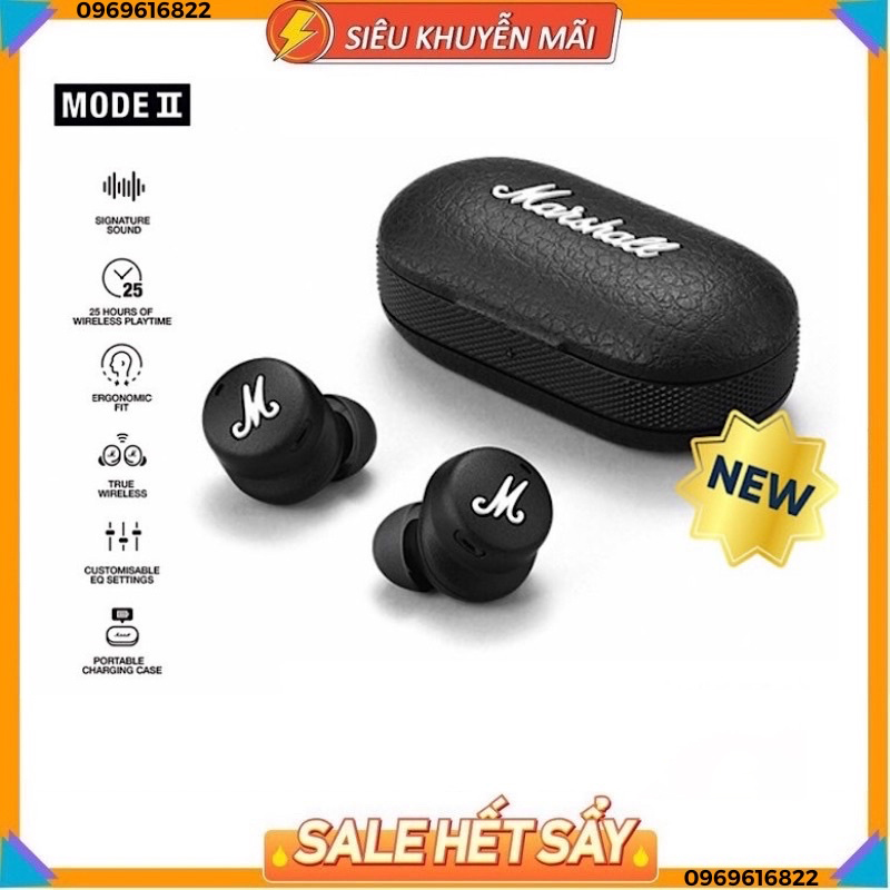 Tai Bluetooth TWS Marshall Mode III Chinh Hangđược trang bị Bluetooth 5 ...