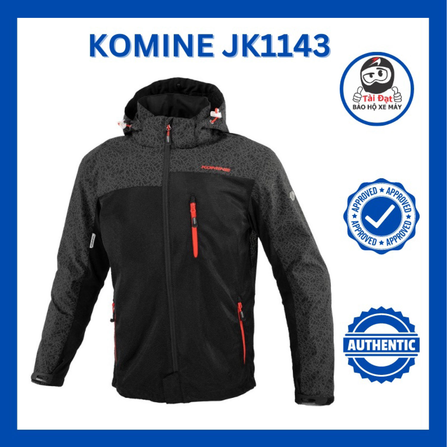 ÁO GIÁP KOMINE CHÍNH HÃNG Komine JK-1143 Protect Mesh Parka Ten | Lazada.vn