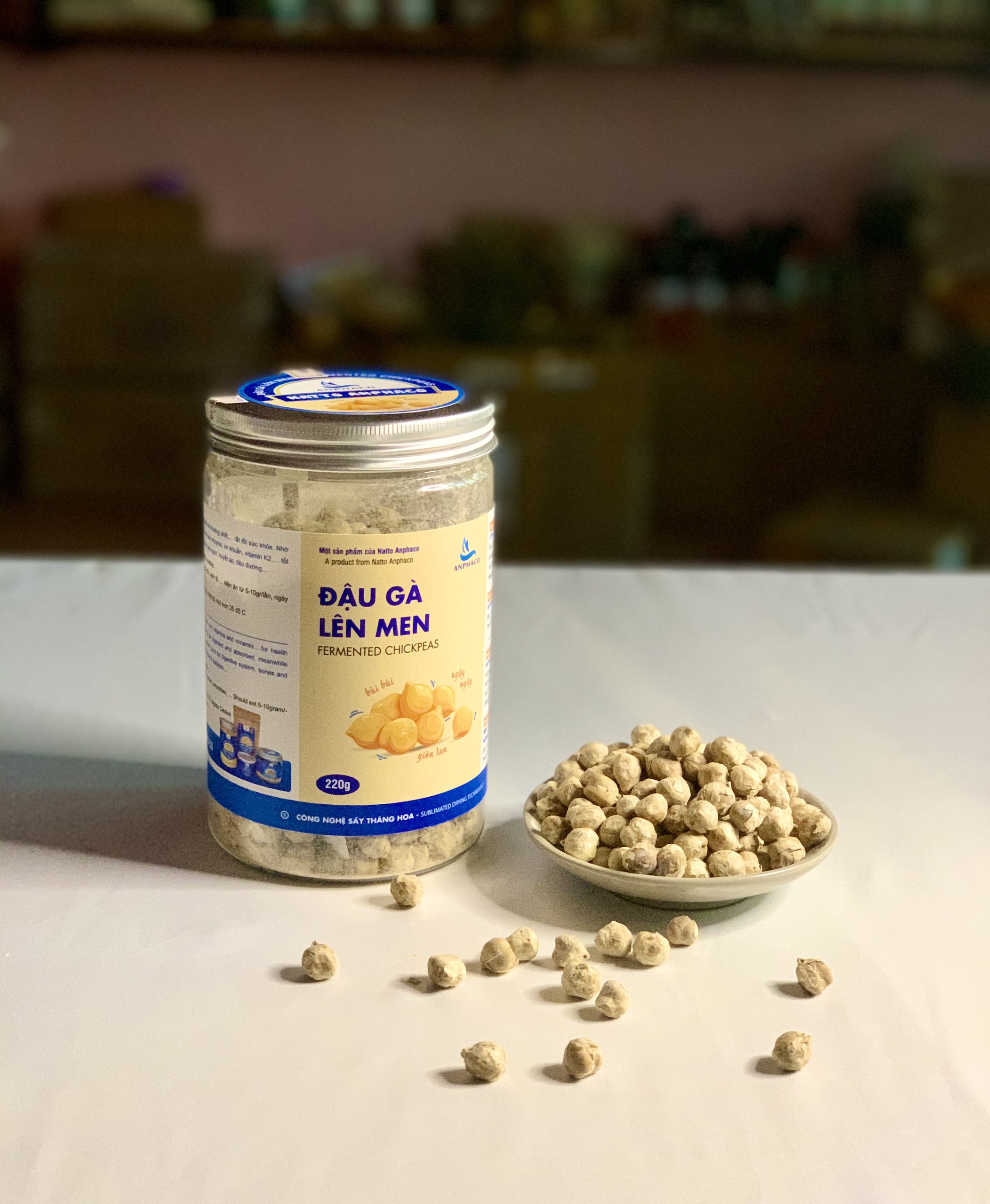 Đậu gà lên men nguyên hạt Natto Anphaco hộp 220gr | Lazada.vn