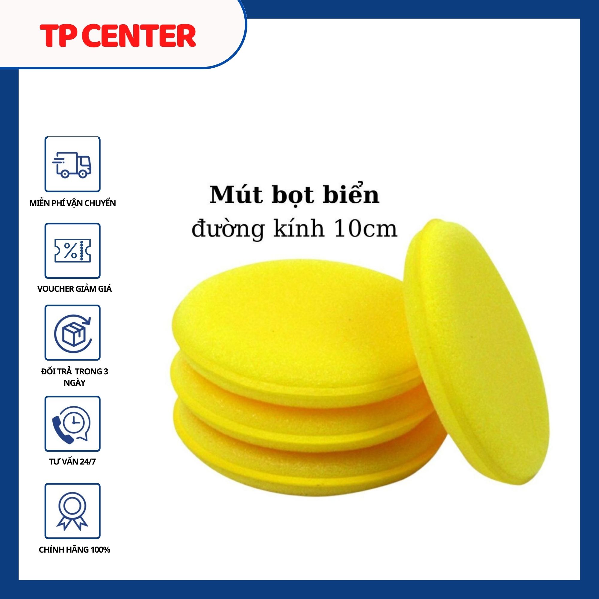Mút bọt biển, mút xốp thoa đánh bóng sơn, chăm sóc xe oto, xe máy ...