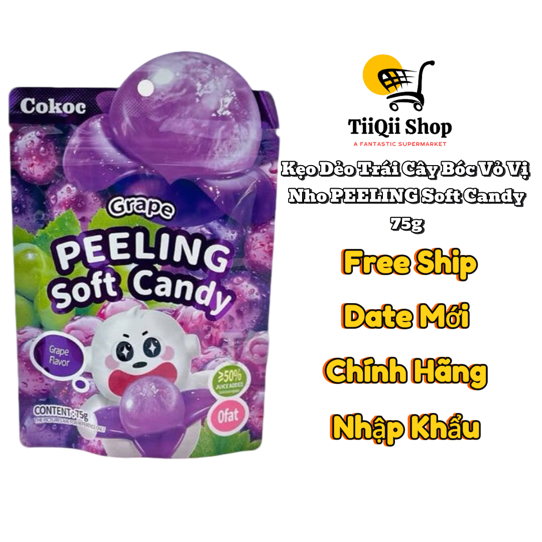 [ Combo 6 Gói ] Kẹo Dẻo Trái Cây Bóc Vỏ Cokoc Peelable Gummies Mixed ...