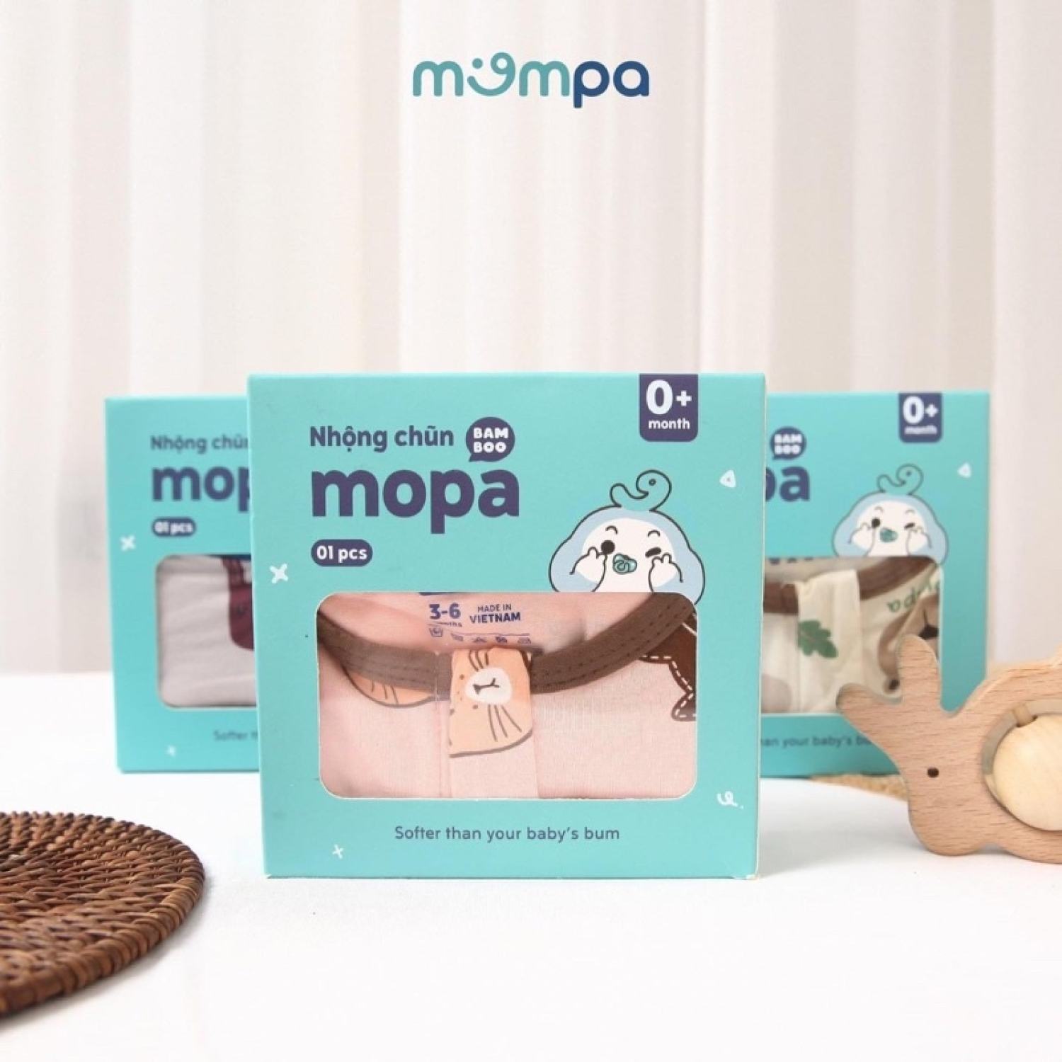 Túi ngủ nhộng chũn vải sợi tre cho bé Mompa - MixASale