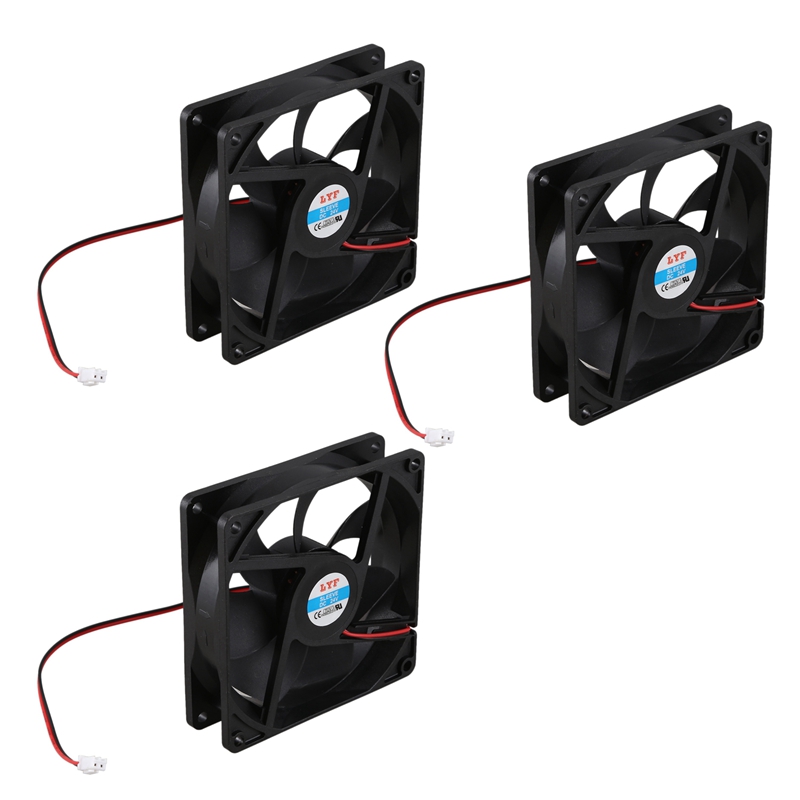 4pcs 92mm x 25mm 24V 2Pin Sleeve Bearing Cooling Fan for PC Case CPU ...