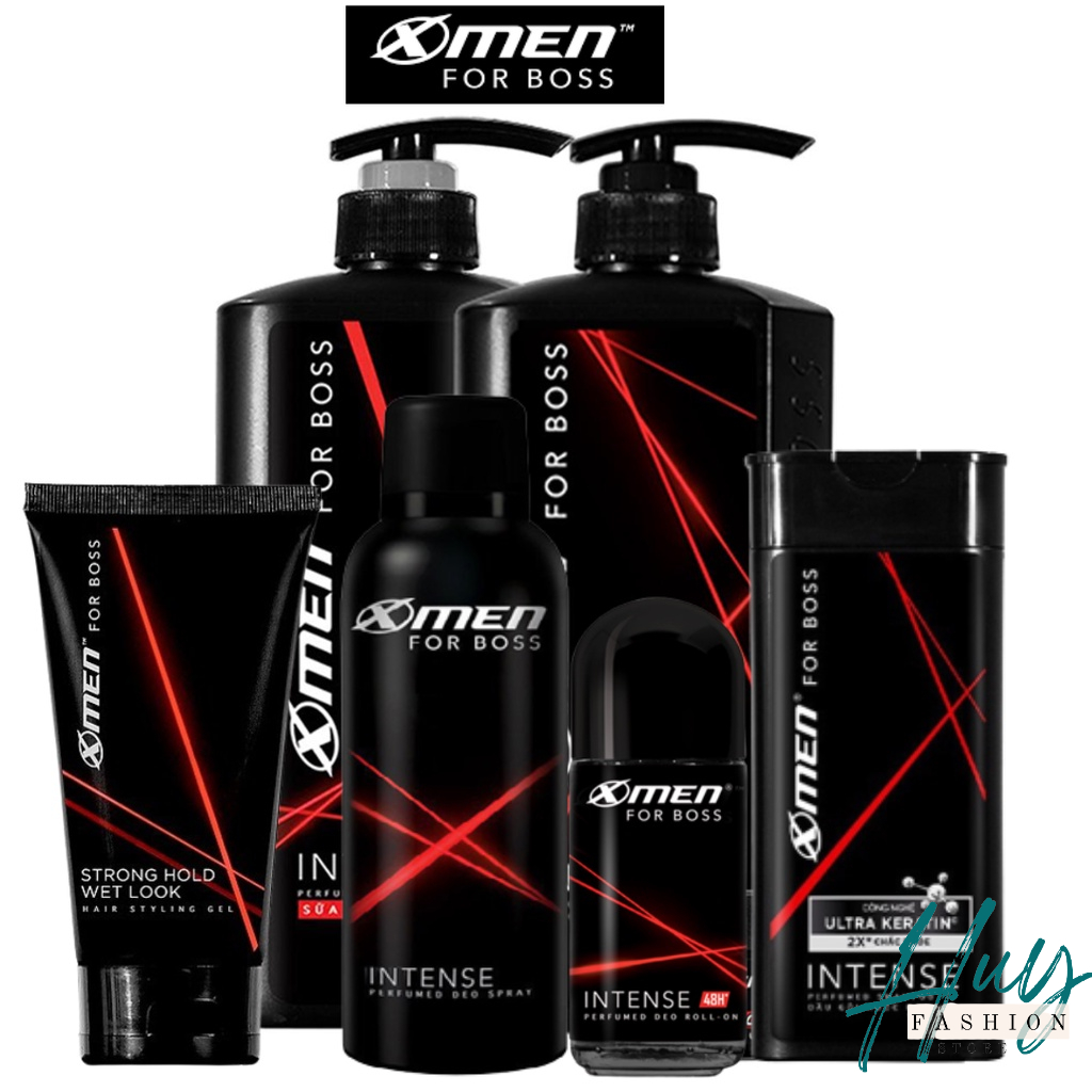 Dầu gội nam XMEN For Boss Intense 180g 380g650g hương nước hoa tinh tế ...