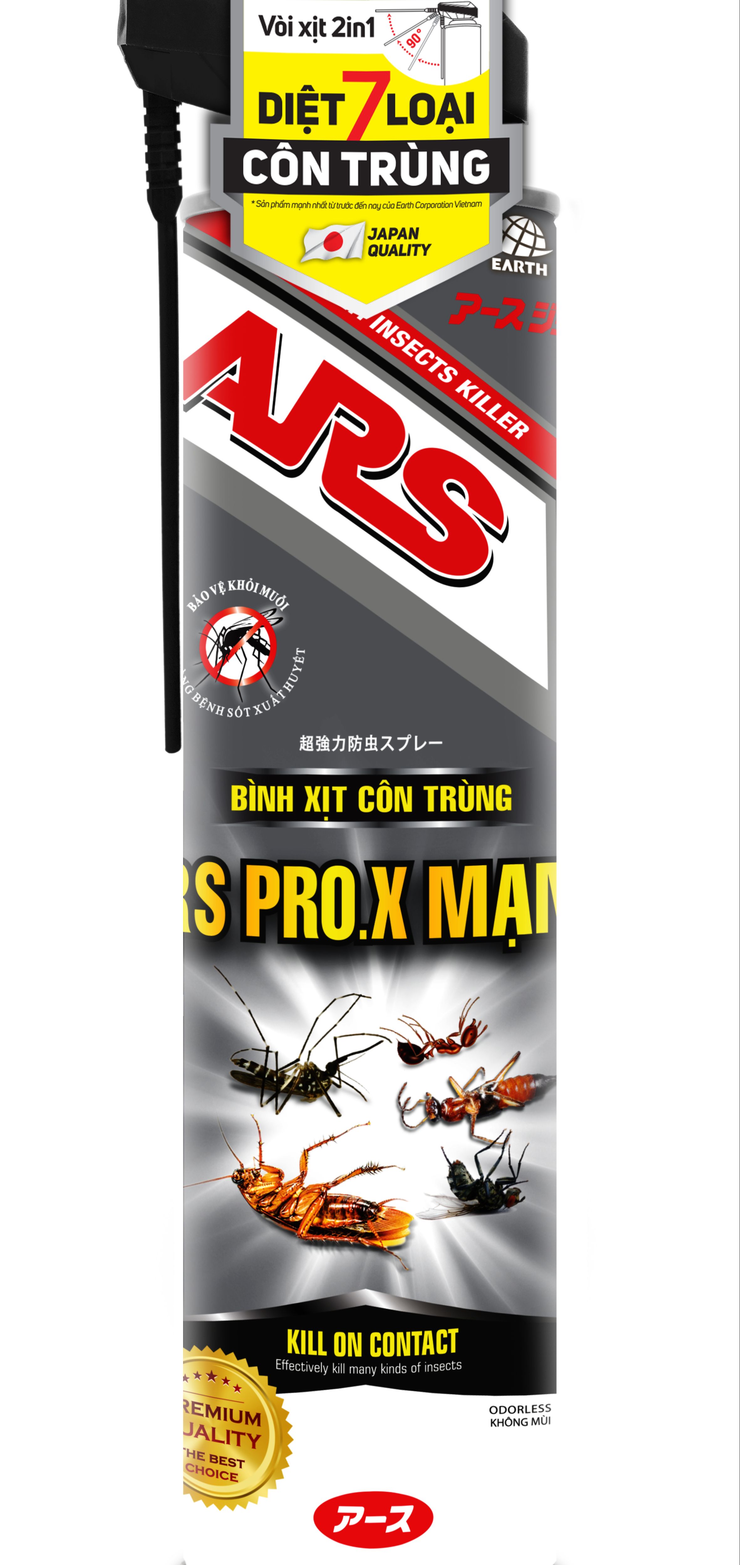Bình xịt côn trùng ARS PRO.X MẠNH _ Diệt 7 loại côn trùng ngay tức khắc ...