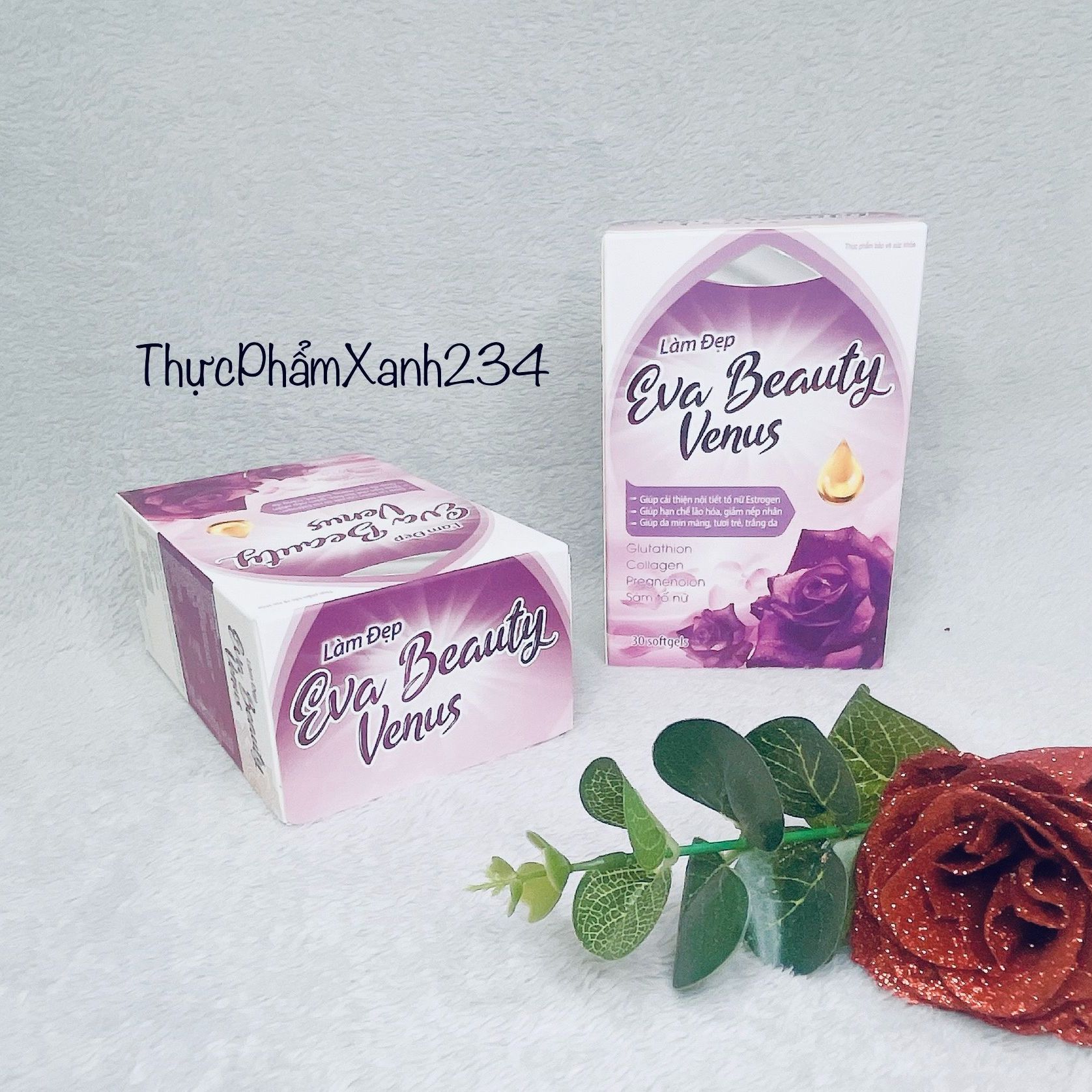 Viên uống đẹp da, Viên uống nội tiết tố nữ Eva Beauty Venus giúp tăng cường sinh lý nữ, Trắng ...