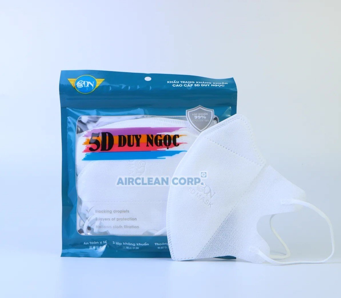 GIÁ SỈ 1 Thùng 100 Chiếc Khẩu Trang 5D Mask DUY NGỌC Kháng Khuẩn Cảm ...