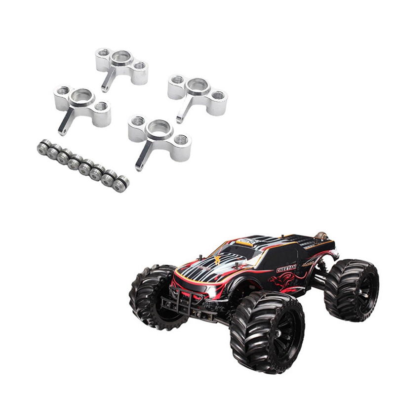 4Pcs Metal Steering Knuckles Hub Carrier Blocks for JLB Racing CHEETAH ...
