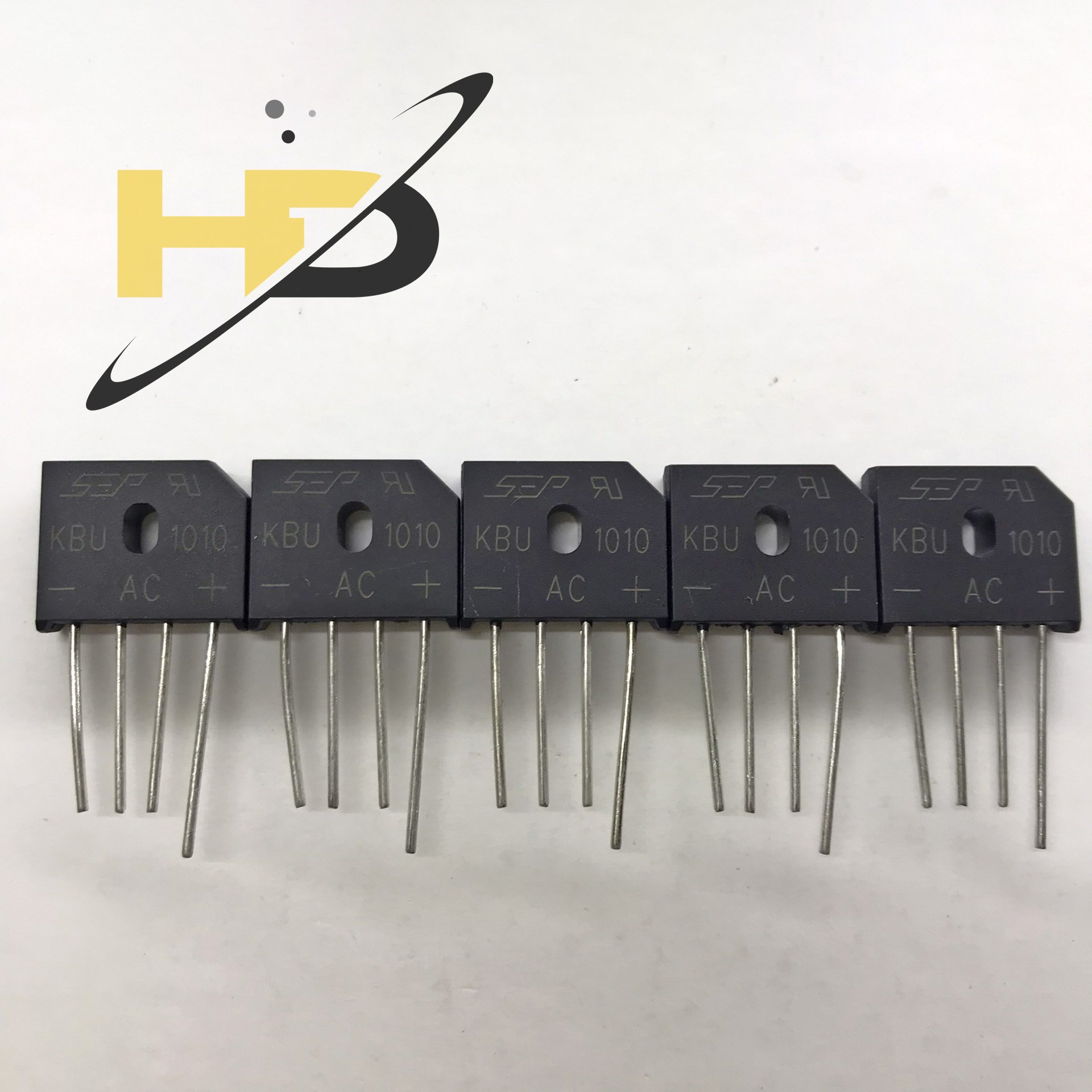 (Bộ 3 Con) Chỉnh Lưu Cầu KBU1010, Diode Cầu KBU 1010 10A 1000V DIP-4 ...