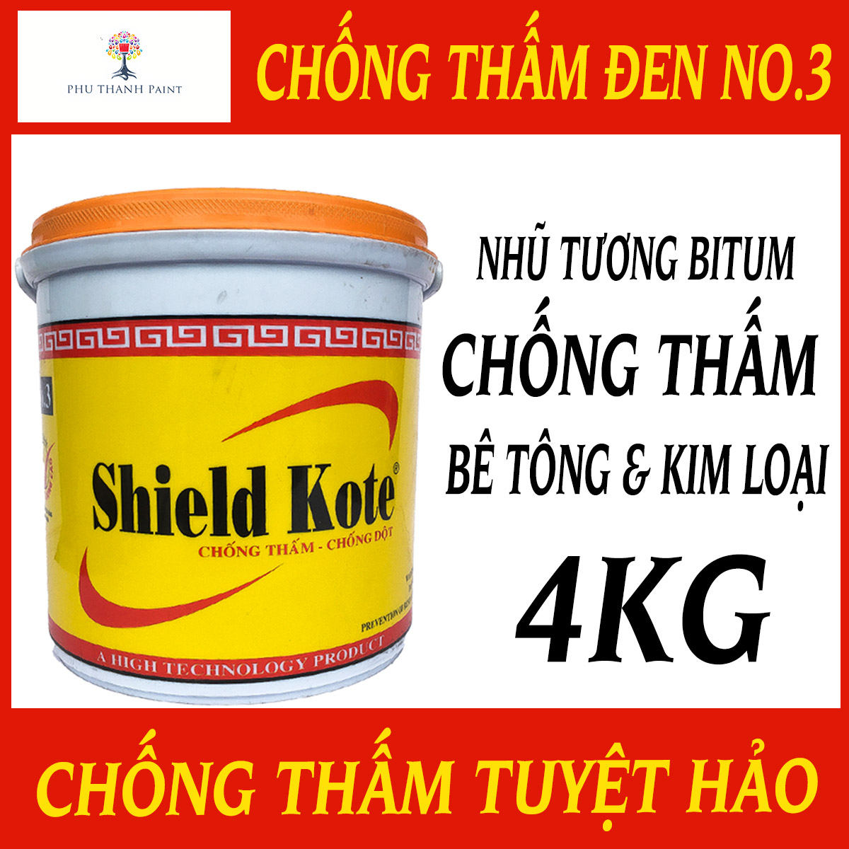 Nhựa Đường Dầu Hắc ( 5 Lít ) Chống Thấm - MixASale