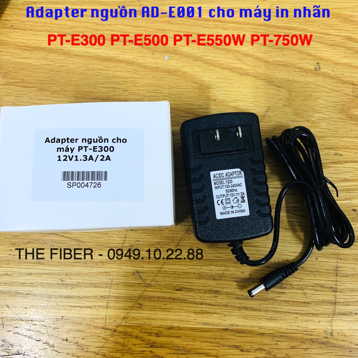 Adapter nguồn AC AD-E001 cho máy in Brother PT-E300 PT-E500 PT-E550W PT ...