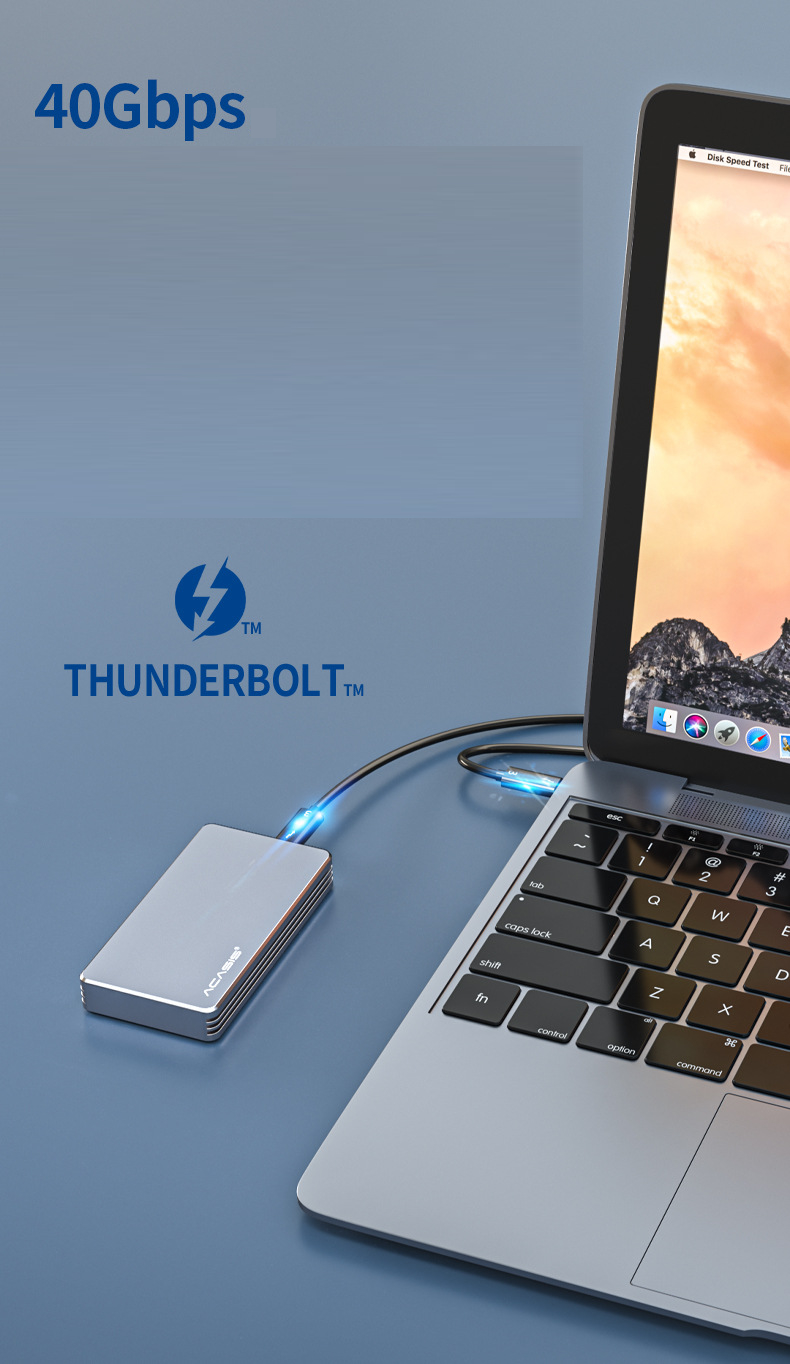 Box ổ cứng SSD NVMe M.2 Thunderbolt 3 40Gbps tốc độ cao - (M.2 NVME ...