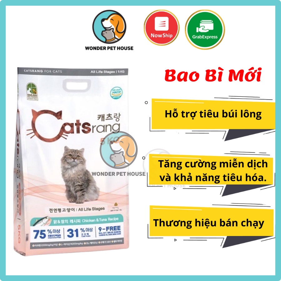 Hạt Mèo Catsrang (Zip) 1kg Hàn Quốc - Dinh Dưỡng Tiêu Búi Lông Catrang ...