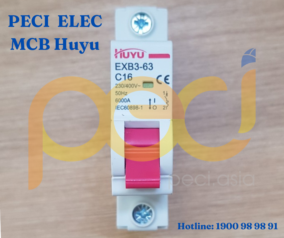 MCB Huyu 3P 16A 6kA - MixASale