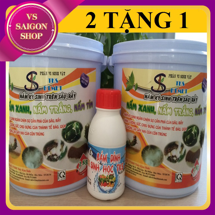 [ TẶNG ] MUA 2 XÔ BTMET-NẤM 3 MÀU TẶNG 1 CHAI BÁM DÍNH: Trừ Sâu Sinh ...