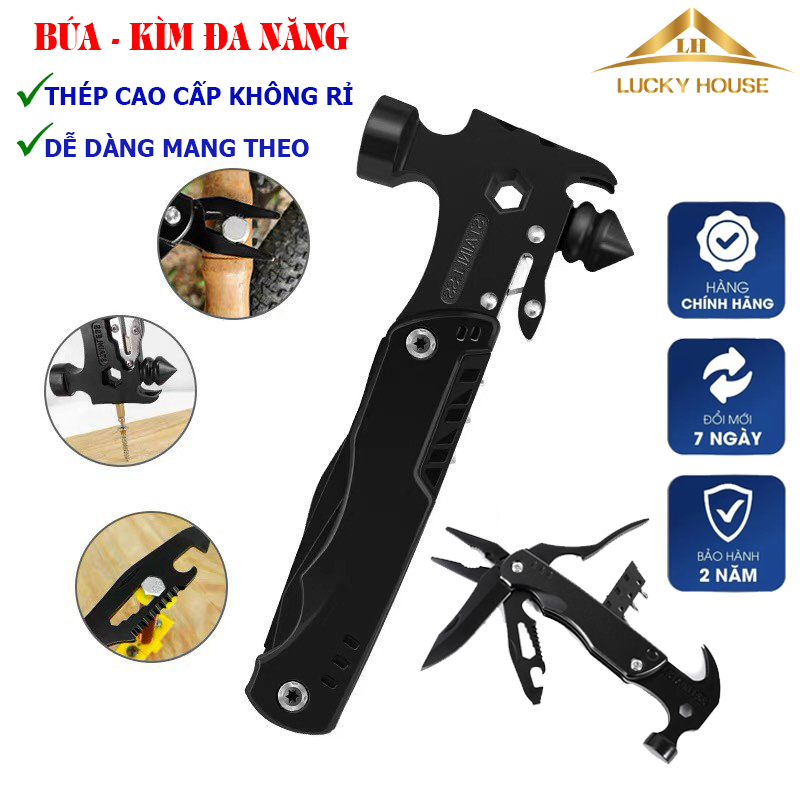 Búa kìm đa năng 14 trong 1, Búa thoát hiểm khẩn cấp, Búa đa năng cao ...