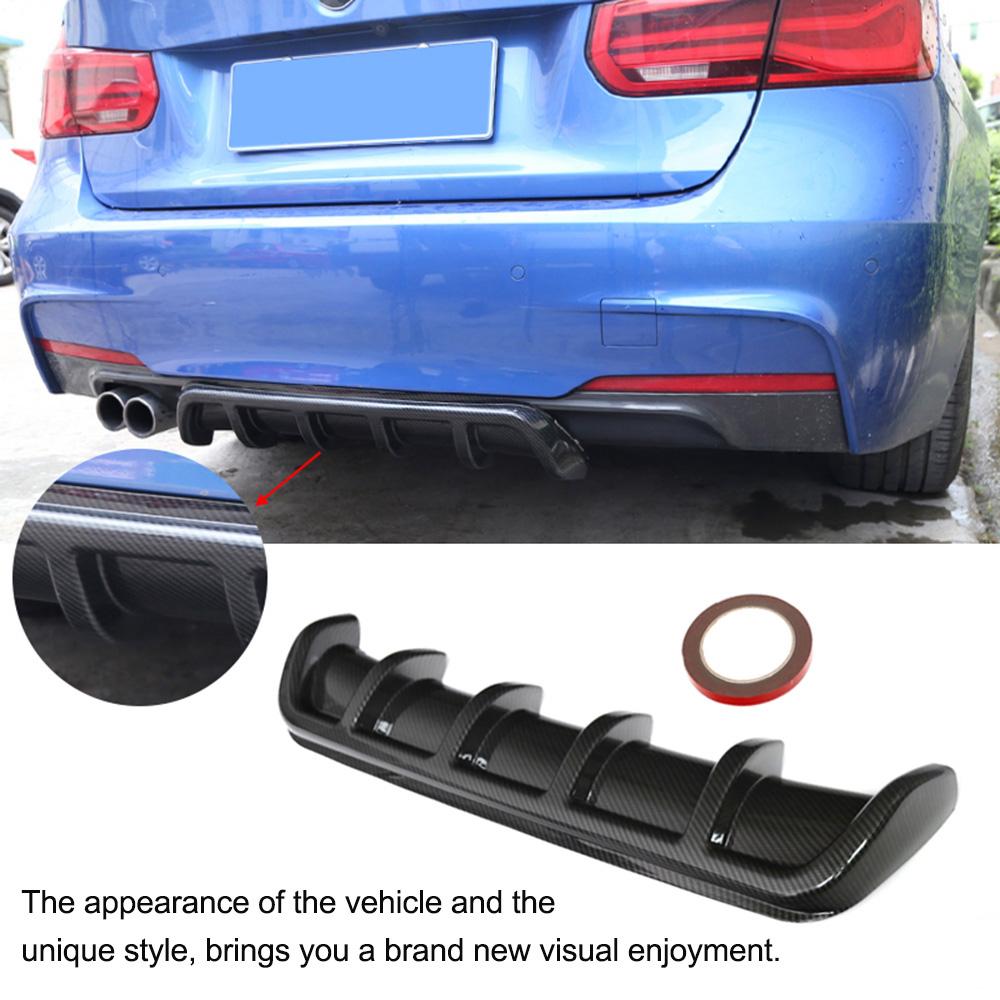 [carbon fiber #B] 67cm Universal Car Lower Rear Body ABS Bumper ...