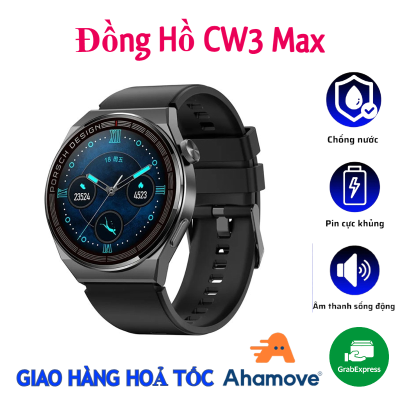 Đồng Hồ Thông Minh CW3 Max( MD3 Max) Đồng Hồ Thông Minh Mặt Tròn Nam Nữ 2023 Hiển Thị Sắc Nét ...