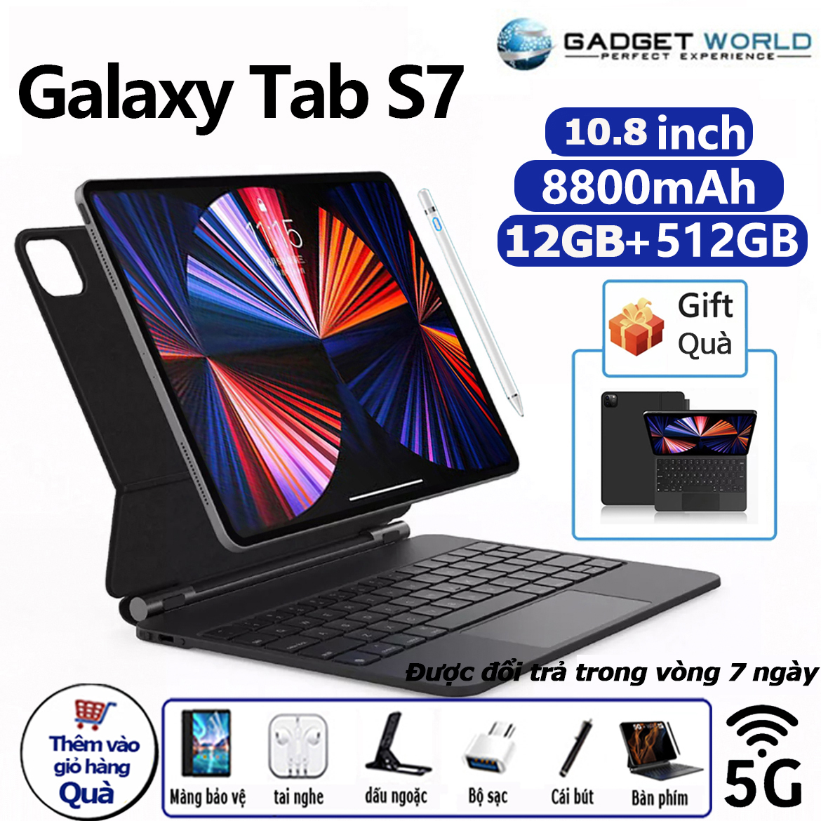 trực tuyến độc quyềnGalaxy tab S7 chính hãng Máy tính bảng 10.8 inch Tặng miễn phí 12GB RAM ...