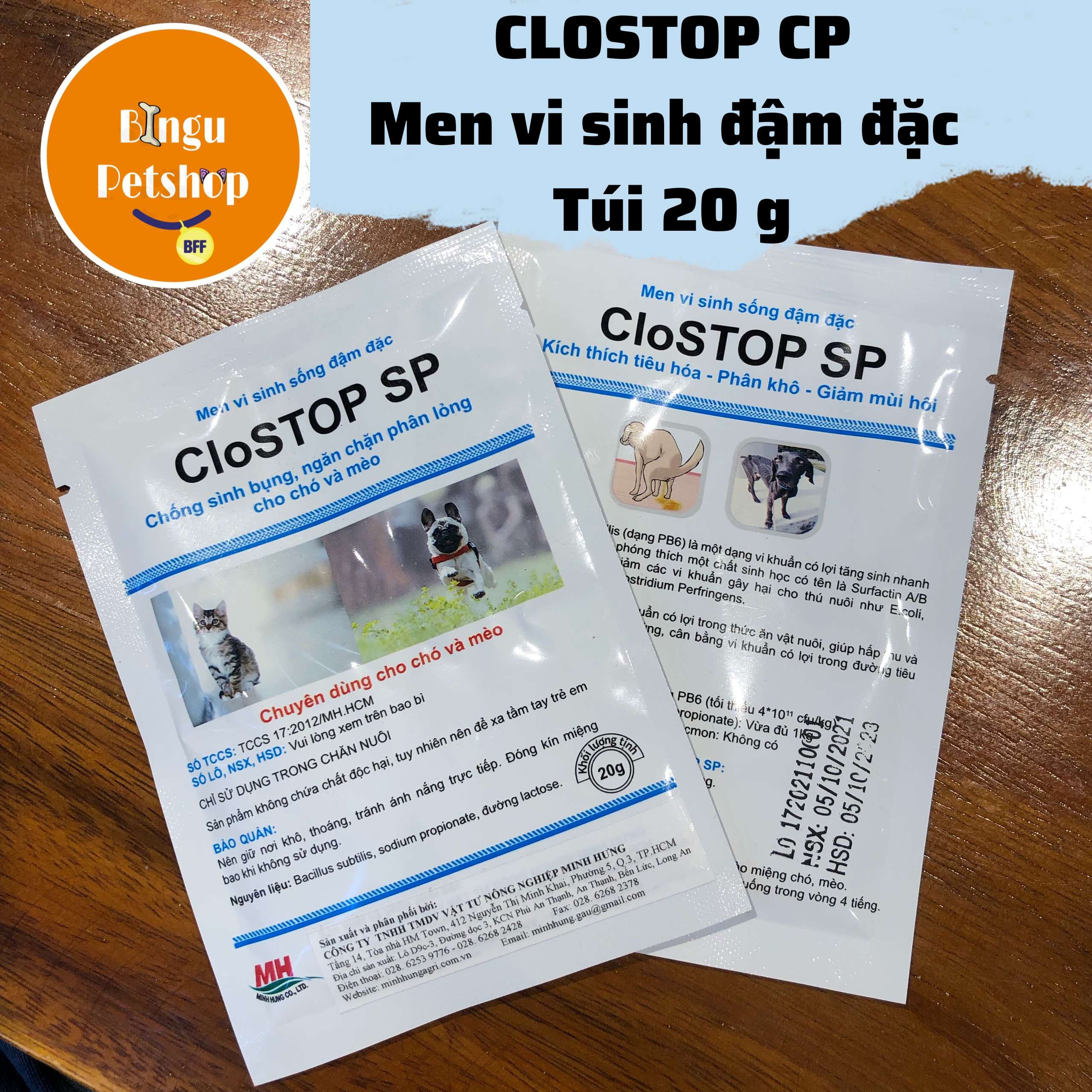 Men Vi Sinh CloStop SP gói 20g - Chuyên Dùng Cho Chó Mèo | Lazada.vn