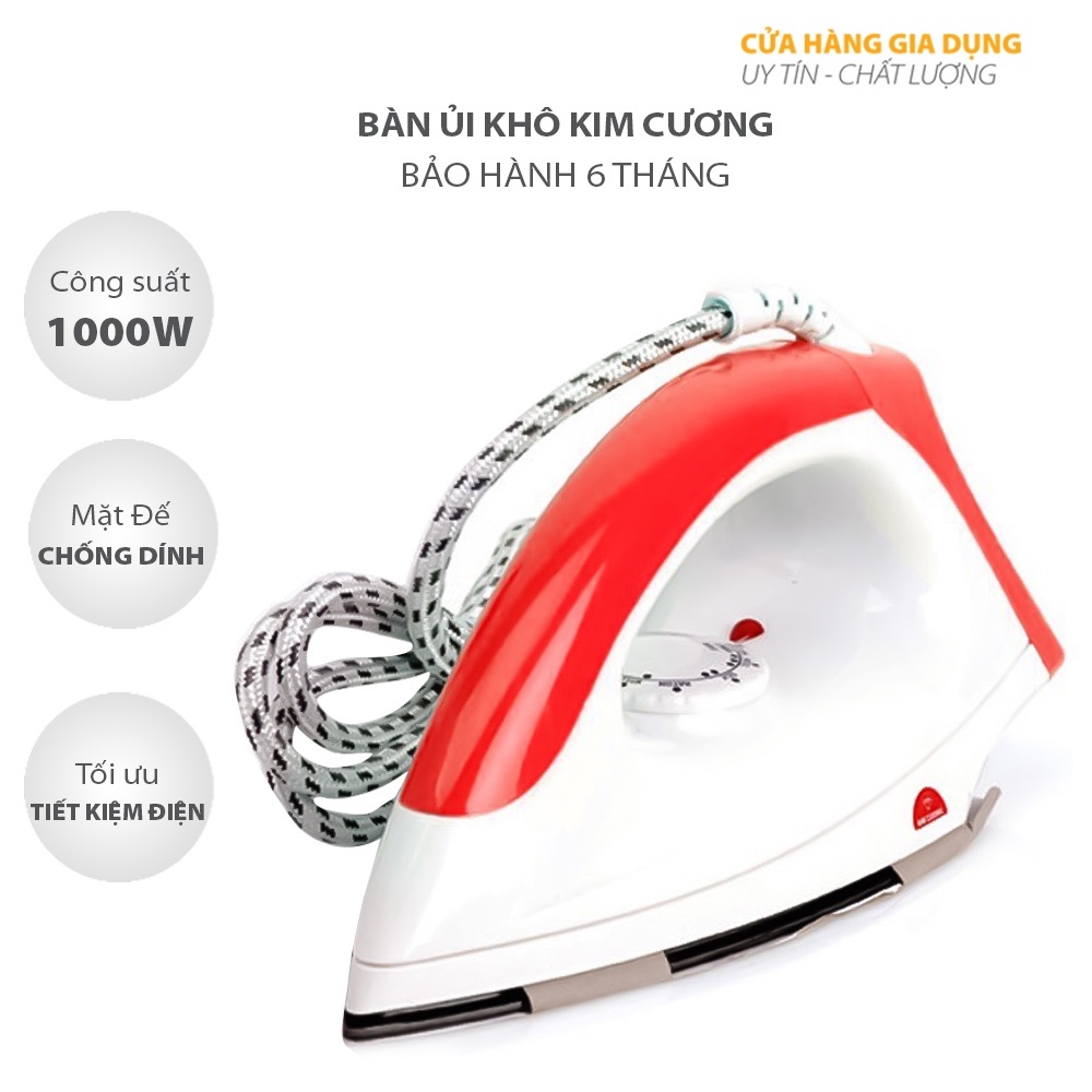 Bàn Ủi Khô Kim Cương KC-T602 Nóng Nhanh Nhiệt Độ Chuẩn Tiện Dụng và Bền ...