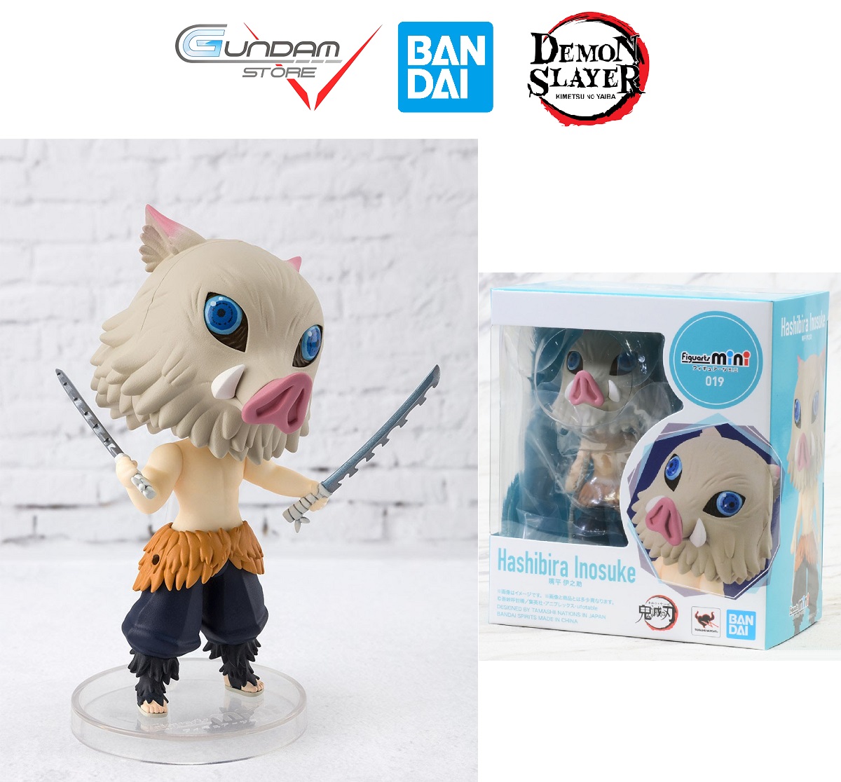 Mô Hình INOSUKE HASHIBIRA Demon Slayer Kimetsu No Yaiba Figuarts Mini ...