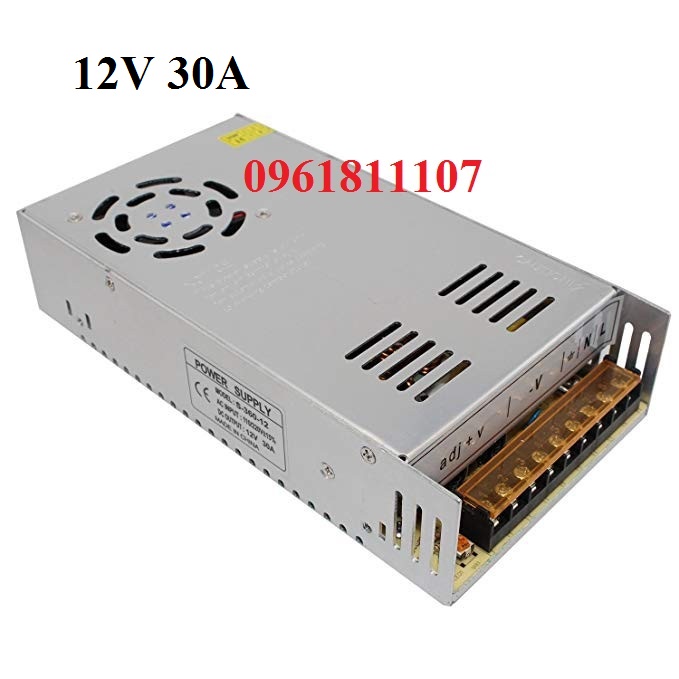Nguồn tổ ong 12V 30A có quạt tản nhiệt | Lazada.vn