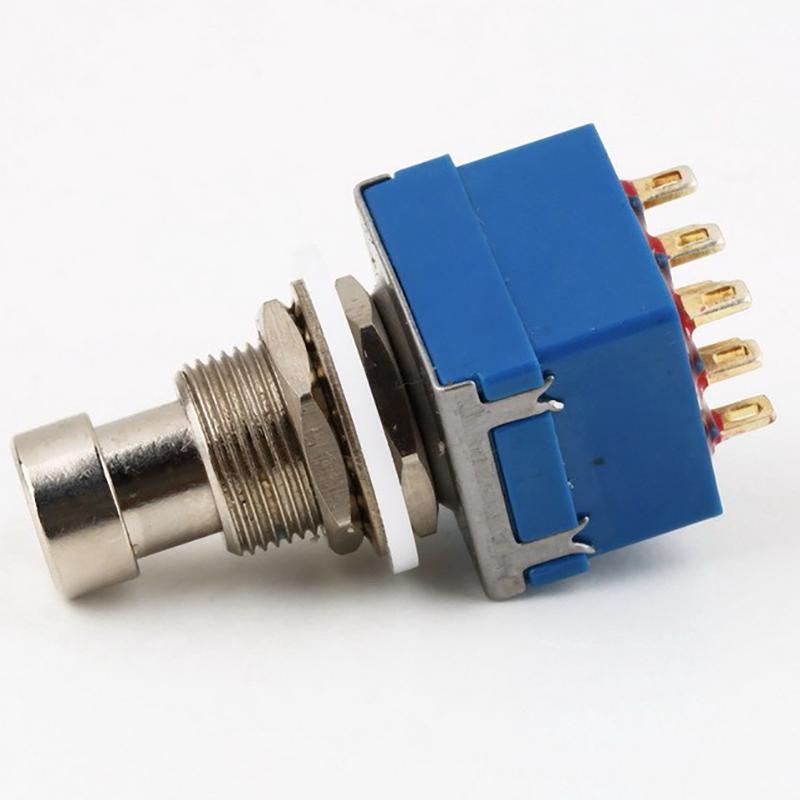 9-Pin 3Pdt Metal Stomp Foot Switch For Guitar Effects Pedal Box True ...