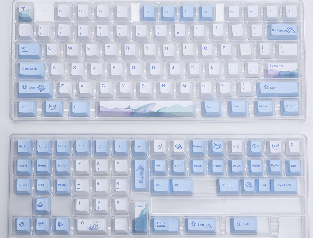 PBT Keycaps Cherry Profile DYE Sub Keycap Haiyun 129 phím cho hầu hết ...