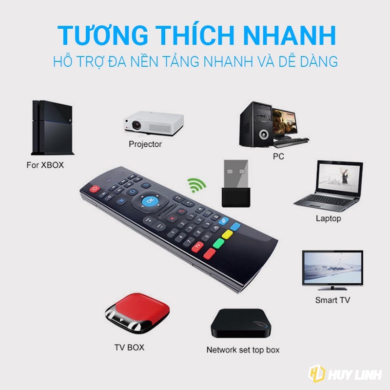 ♦ Chuột bay airmoust KM800/KM800V chuyên dụng cho Android TV Box Smart ...