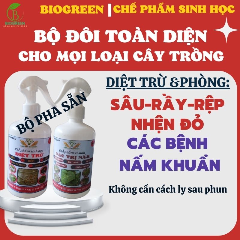 Bộ đôi toàn diện diệt và phòng mọi loại sâu nấm bệnh rầy rệp nhện đỏ ...